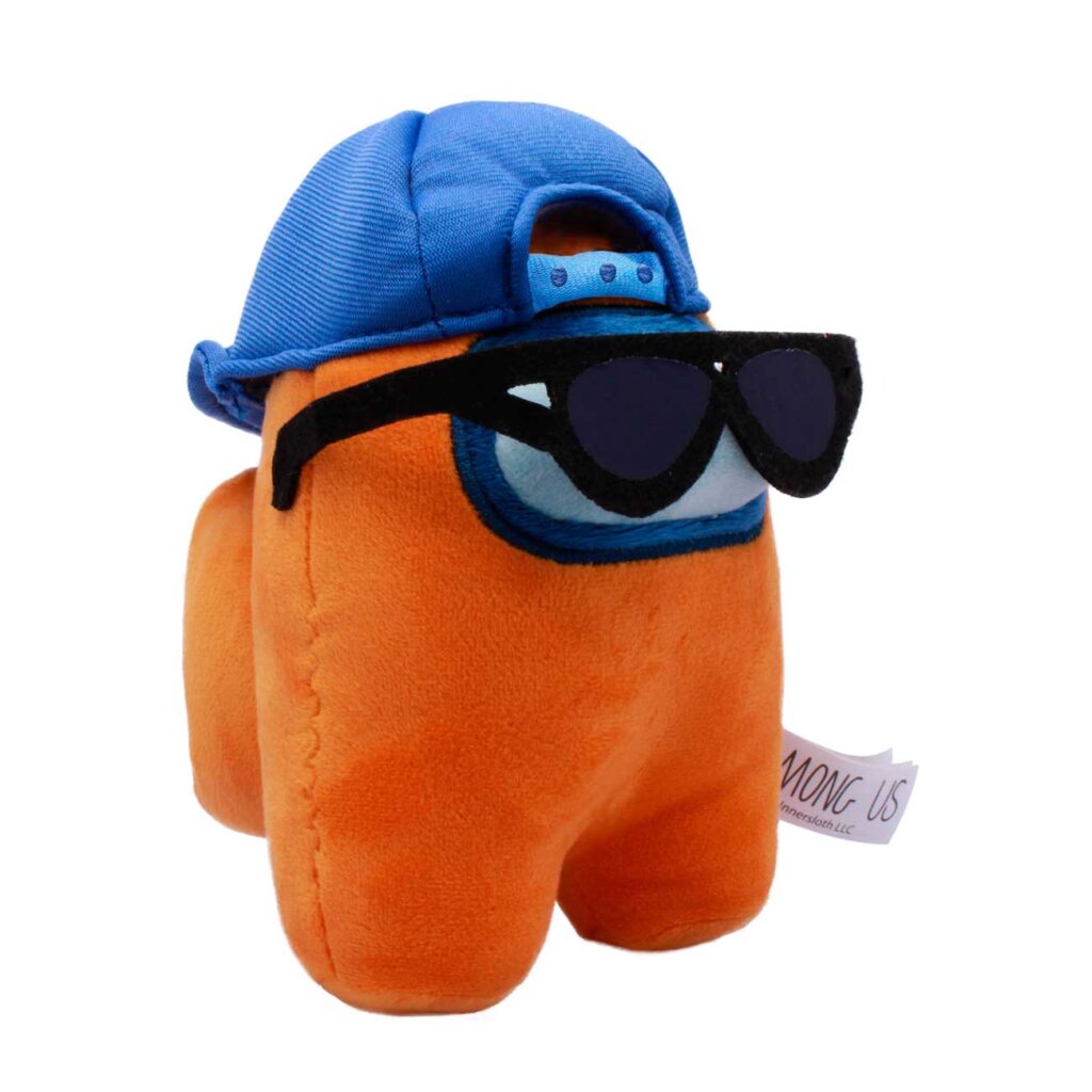 Among Us Plush 6" S3 Orange Cap And Glasses - Just Toys Intl