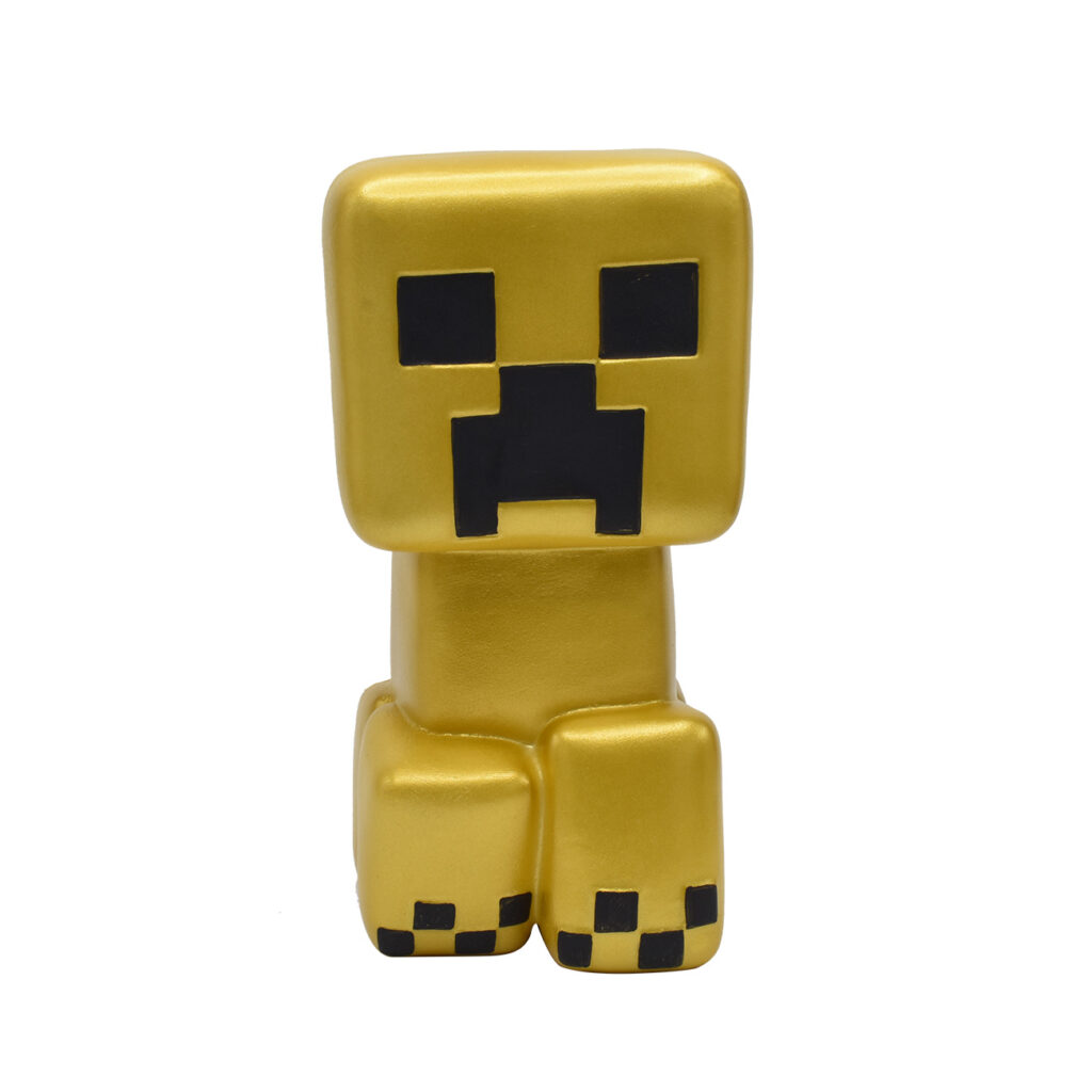 Minecraft Mega SquishMe Series 1 Gold Creeper - Just Toys Intl