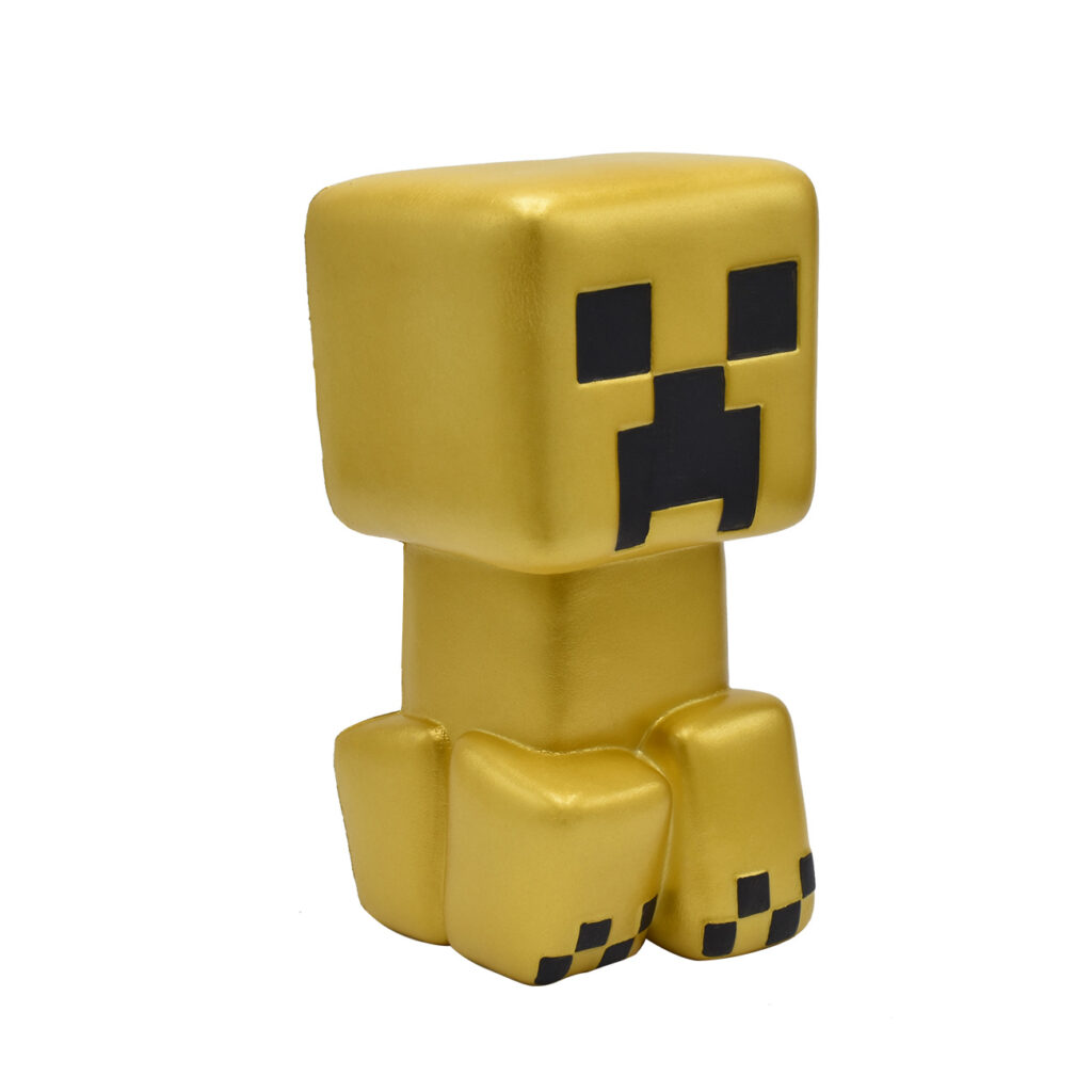 Minecraft Mega SquishMe Series 1 Gold Creeper - Just Toys Intl