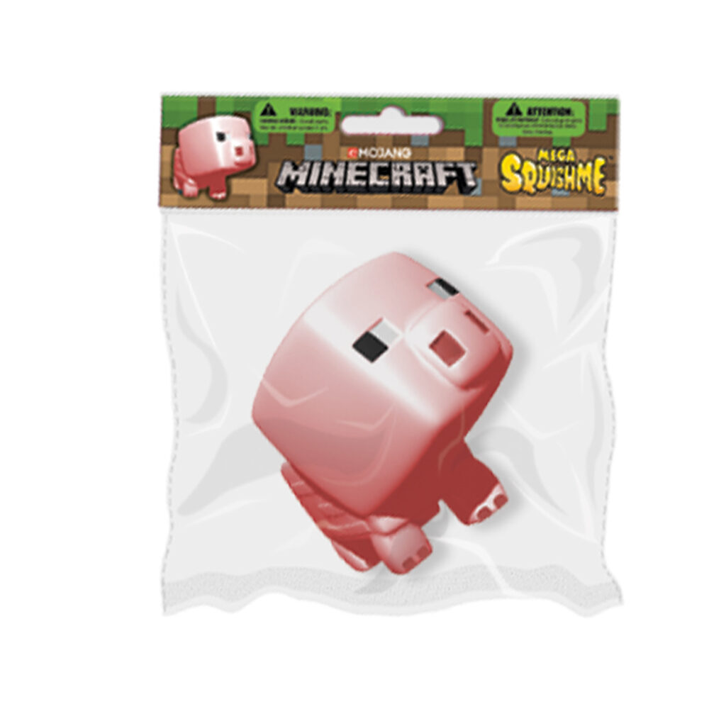 Minecraft Mega SquishMe Series 1 Pig - Just Toys Intl