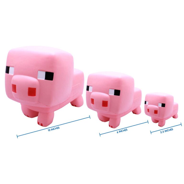 Minecraft Mighty Mega SquishMe Series 1 Pig - Just Toys Intl