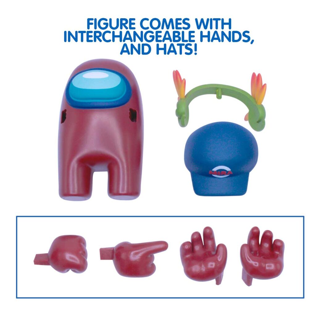 Among Us Action Figure Series 3 (Maroon w/cap) - Just Toys Intl