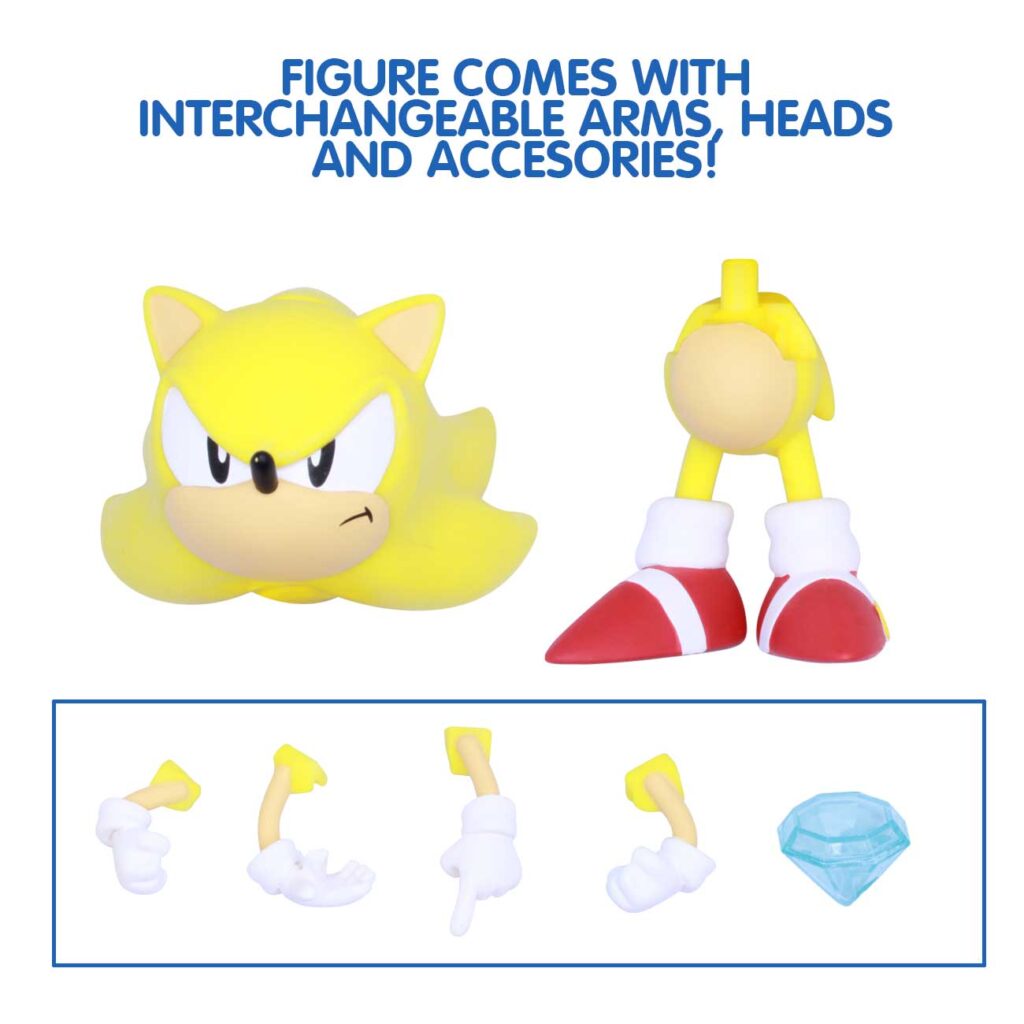 Sonic Classic Action Figures Super Sonic Series 2 - Just Toys Intl
