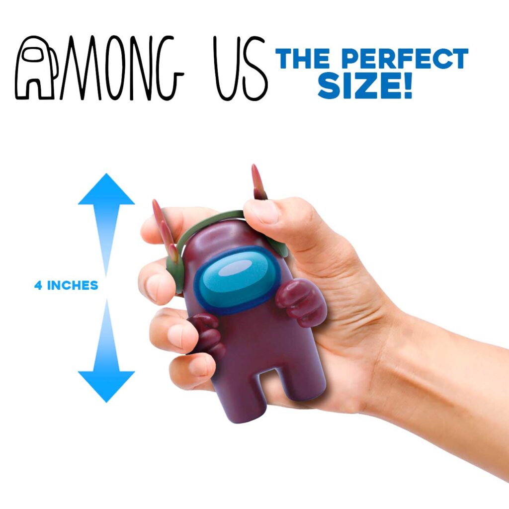 Among Us Action Figure Series 3 (Maroon w/cap) - Just Toys Intl